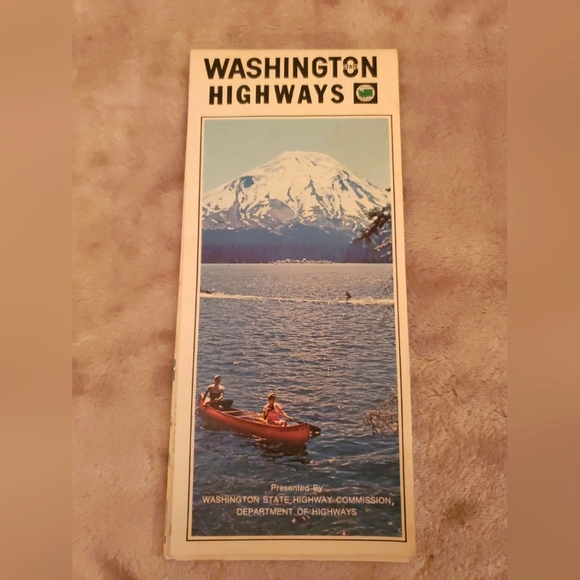 Other | Highway Road Map Of Washington State 1968 | Poshmark